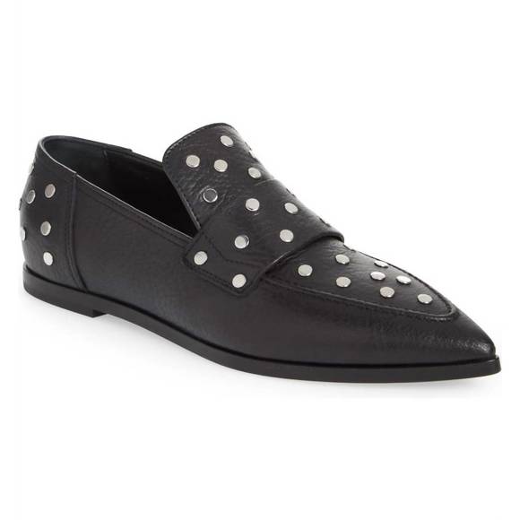 Agl | Shoes | New Agl Womens Ines Studded Loafer In Black | Poshmark